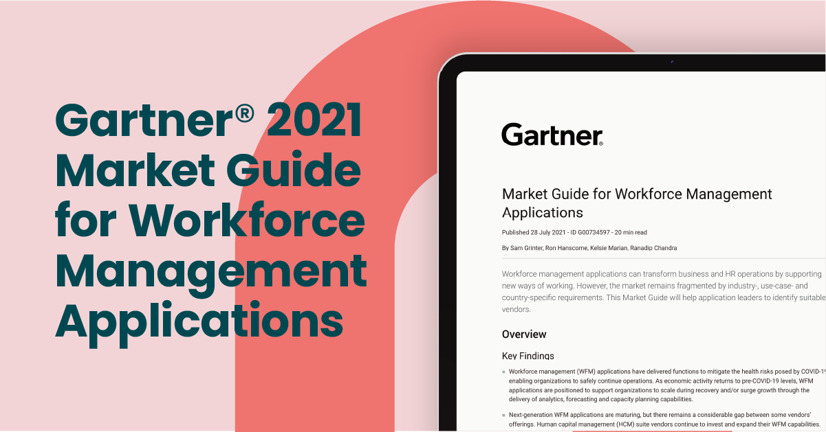 2021 Gartner® Market Guide for Workforce Management Software